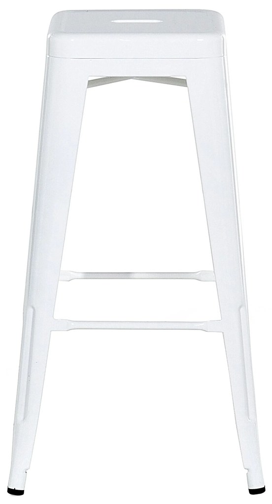 Sada 2 ocelových barových stoliček 76 cm bílé CABRILLO Beliani