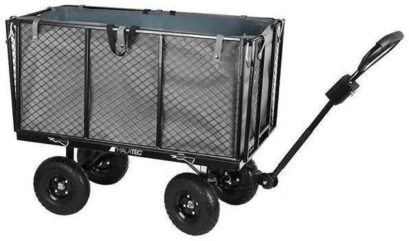 Malatec Zahradní vozík s výklopnými boky vysoký nosnost 350 Kg, 9039