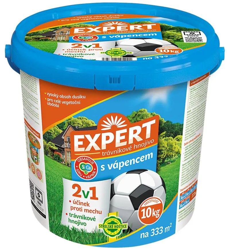 Expert 2v1 - trávníkové hnojivo s vápencem 10 kg