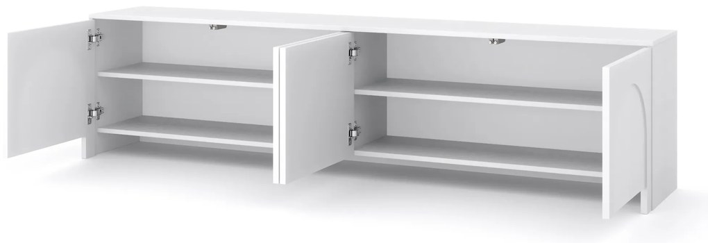 TV stolek Arco 204 cm bílý