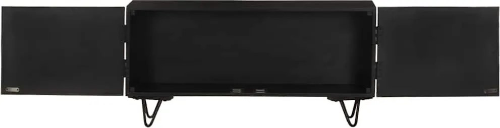 TV stolek 90 x 30 x 45 cm masivní mangovníkové dřevo 322681