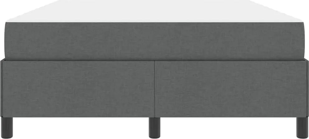 Postel s boxspringem Tmavě šedá 160 x 200 cm textil 3398872