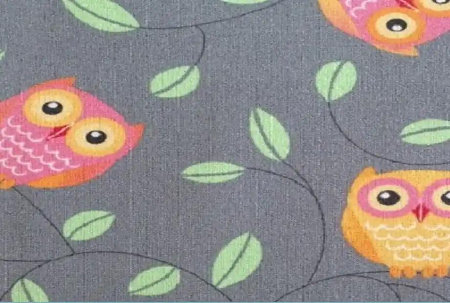 Dětský kusový koberec Sovy šedý Rozměr: 150x150 cm | Biano