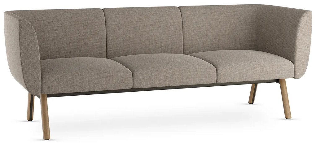 LD SEATING - Třímístná sedačka NIDO NI-K3-L s nízkým opěrákem