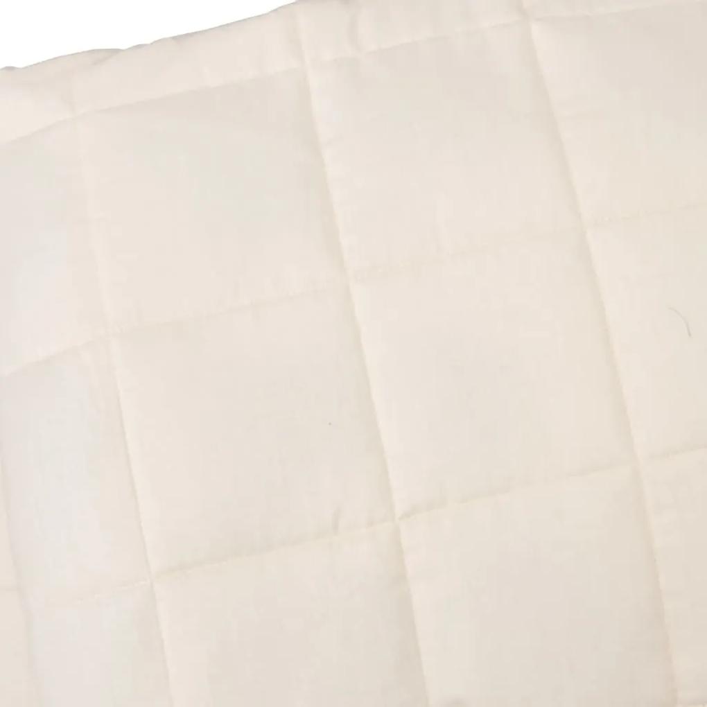 Zátěžová deka světle krémová 200 x 225 cm 13 kg textil