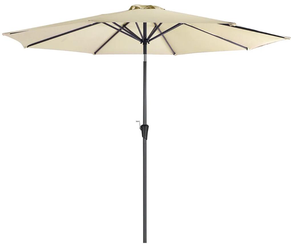 Duży parasol ogrodowy ze stojakiem Regulowany Beż WIKA
