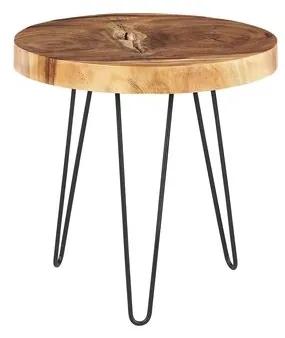 Odkládací stolek světlé dřevo CARMAN