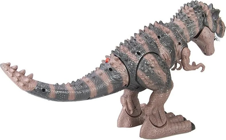 LEAN Toys Chodící dinosaurus Tyranosaurus Rex na baterie hnědý