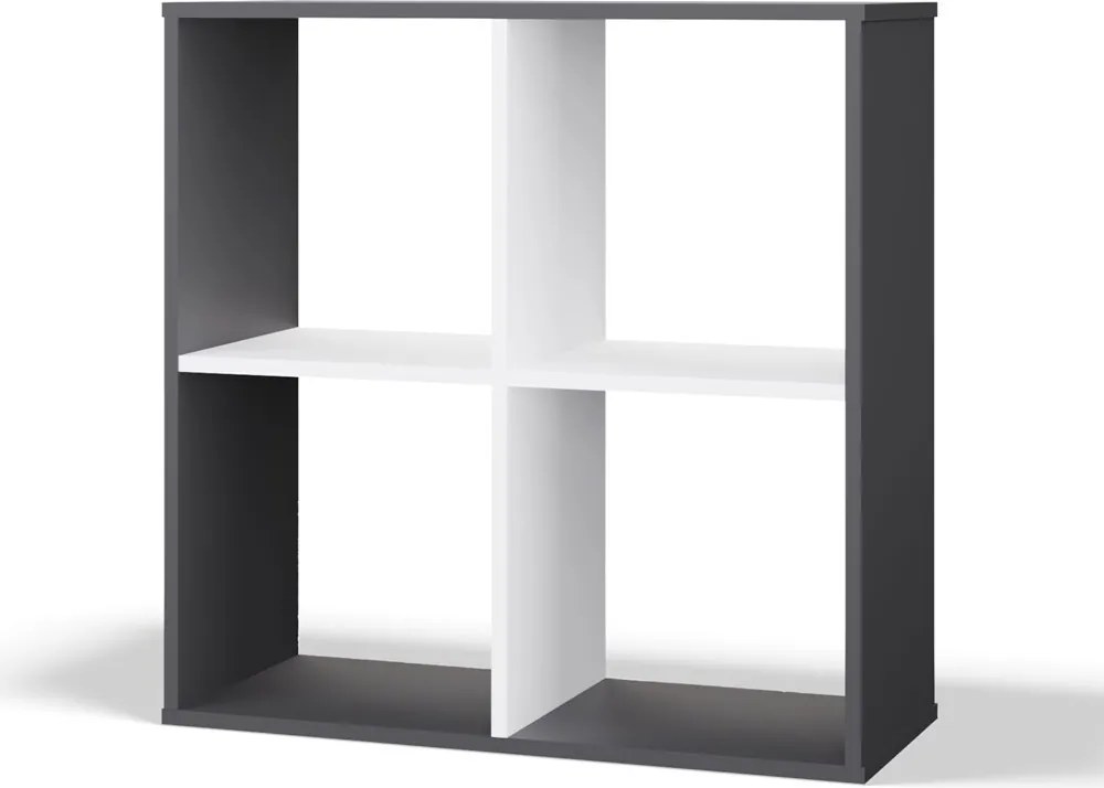 FALCO Regál Manja 2x2 antracit/bílá