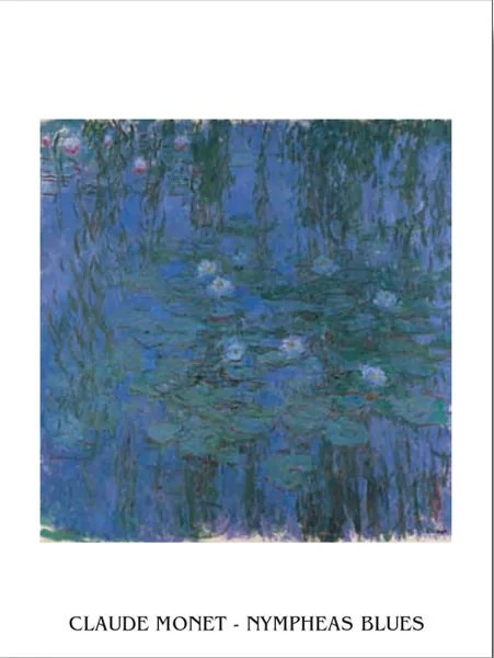 Obraz, Reprodukce - Modré lekníny, Claude Monet, (60 x 80 cm)