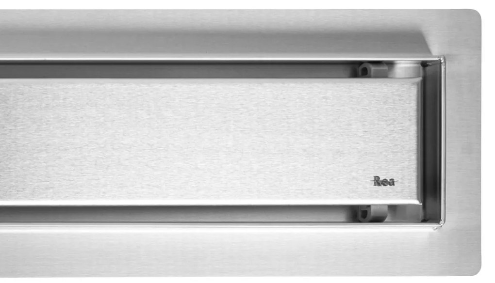 Rea NEOX Superflow, odtokový sprchový žlab 90 cm, broušená ocel, REA-G2708
