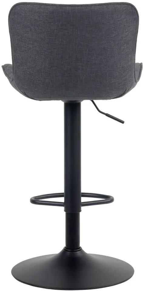 Bhm germany Barové židle Emma (SET 2 ks), textil, černá