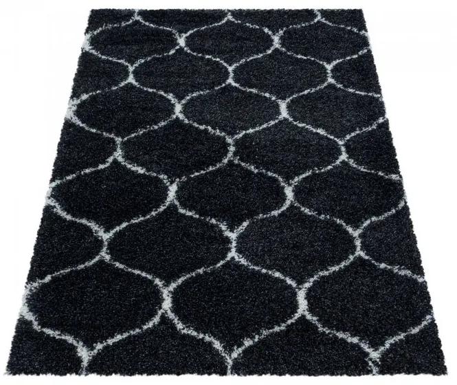Vopi | Kusový koberec Salsa shaggy 3201 antraciet - 160 x 230 cm
