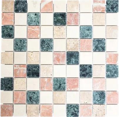Mramorová mozaika z přírodního kamene Random 3,2x3,2cm