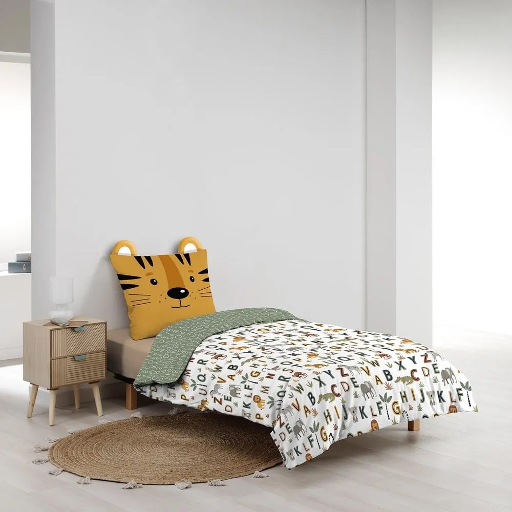 Bavlněné dětské povlečení na jednolůžko 140x200 cm Tigry – douceur d'intérieur