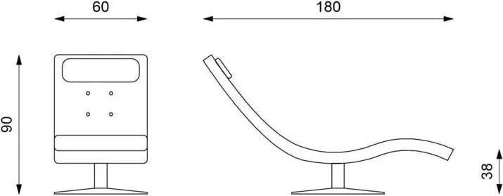 Černá lenoška Design Twist Nanjing