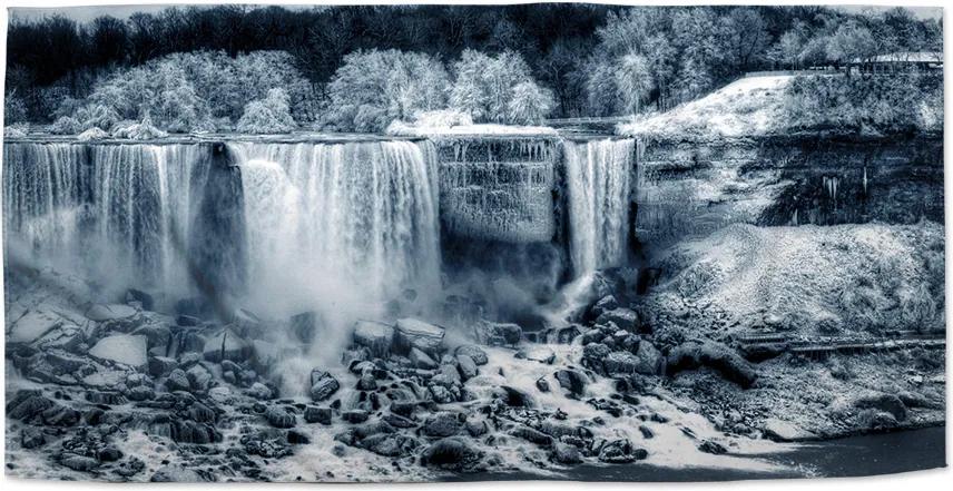 Ručník - Černobílý vodopád 70x140 cm