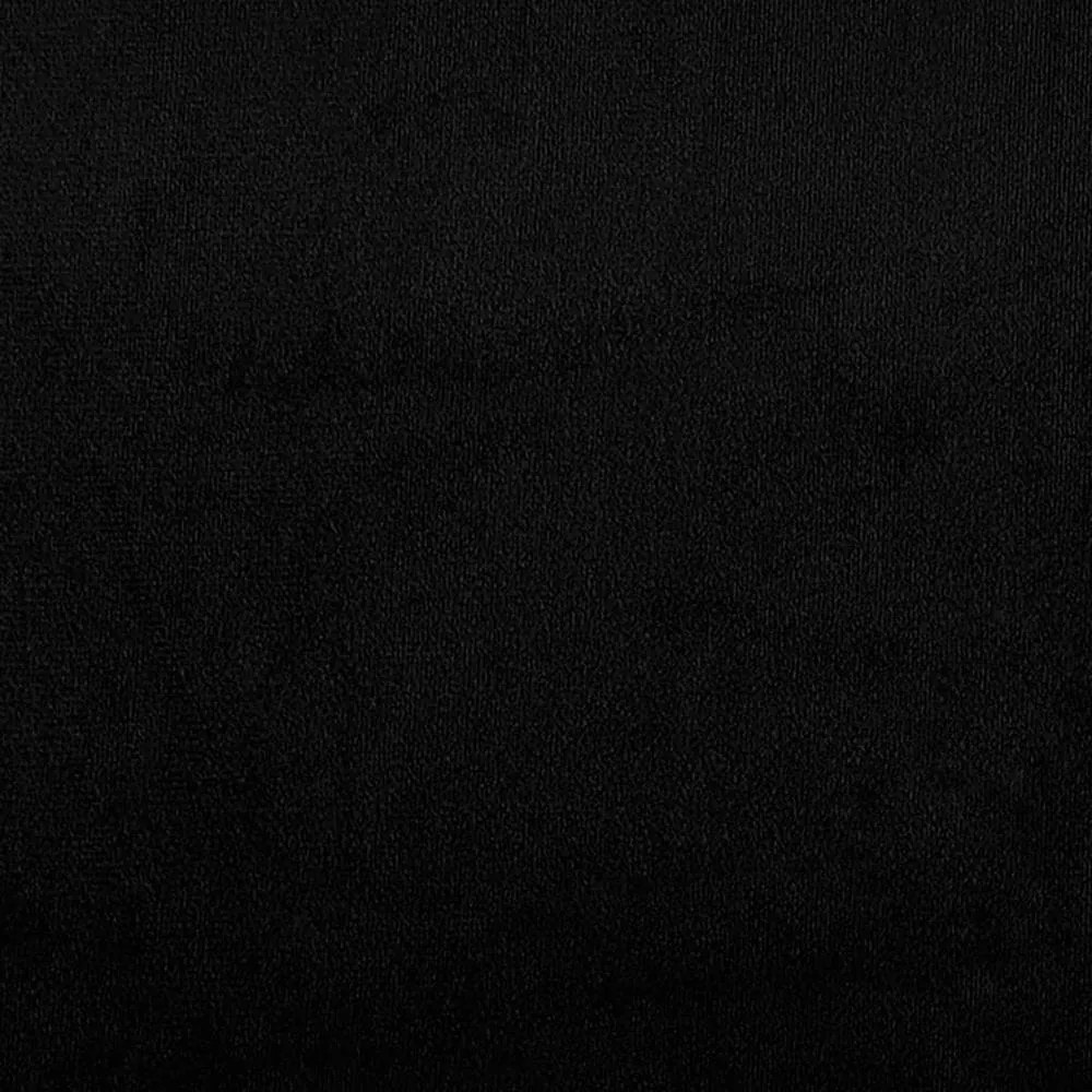 Petromila 3místná pohovka s polštáři černá 180 cm tkanina z mikrovlákno