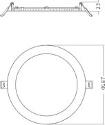 LED podhledové svítidlo LEDVANCE Slim Alu 162mm 8W/12W/16W 3000K/4000K teplá/neutrální bílá