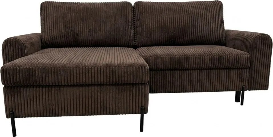 Rohová rozkládací sedací souprava do L PORTINE, 245 cm, s úložným prostorem Roh pohovky: Levý roh, Barva látky Poso: Bílá (Poso 100)