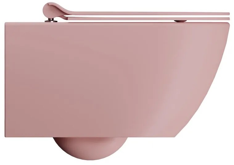 GSI GSI, PURA závěsná WC mísa, Swirlflush, 36x55cm, blush dual-mat, 881524