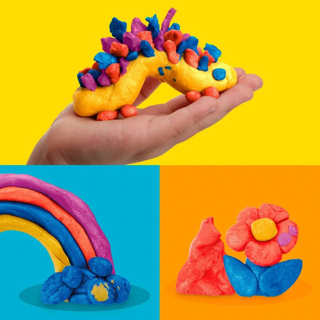 HASBRO PLAY-DOH Modelína kreativní sada 4 kelímky metalické barvy 340g 14g1737