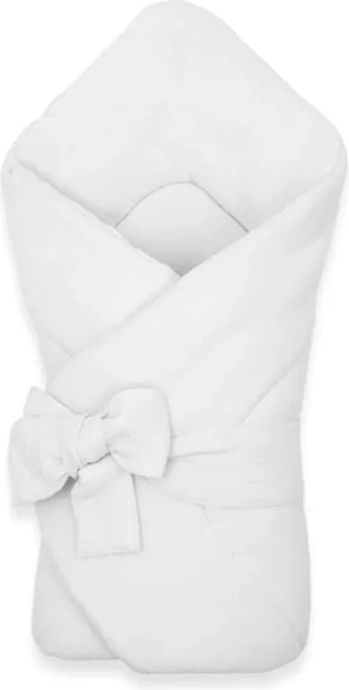 Mušelínová šněrovací zavinovačka New Baby white