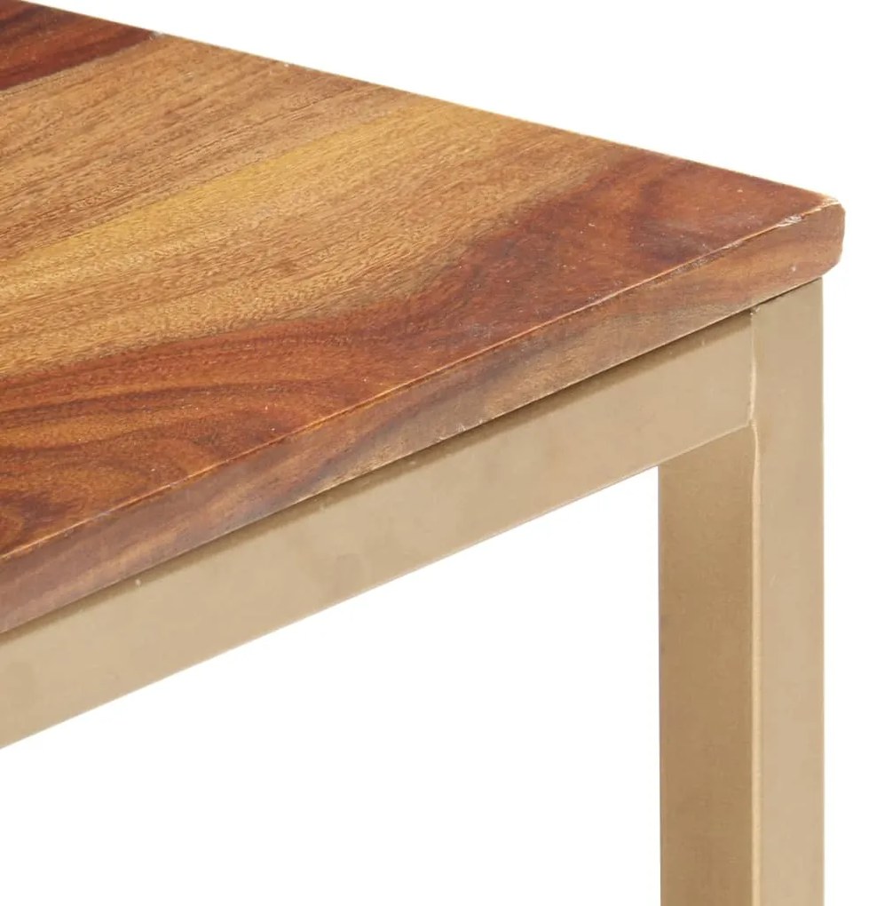 Odkládací stolek 60 x 60 x 40 cm masivní sheeshamové dřevo - Default Title