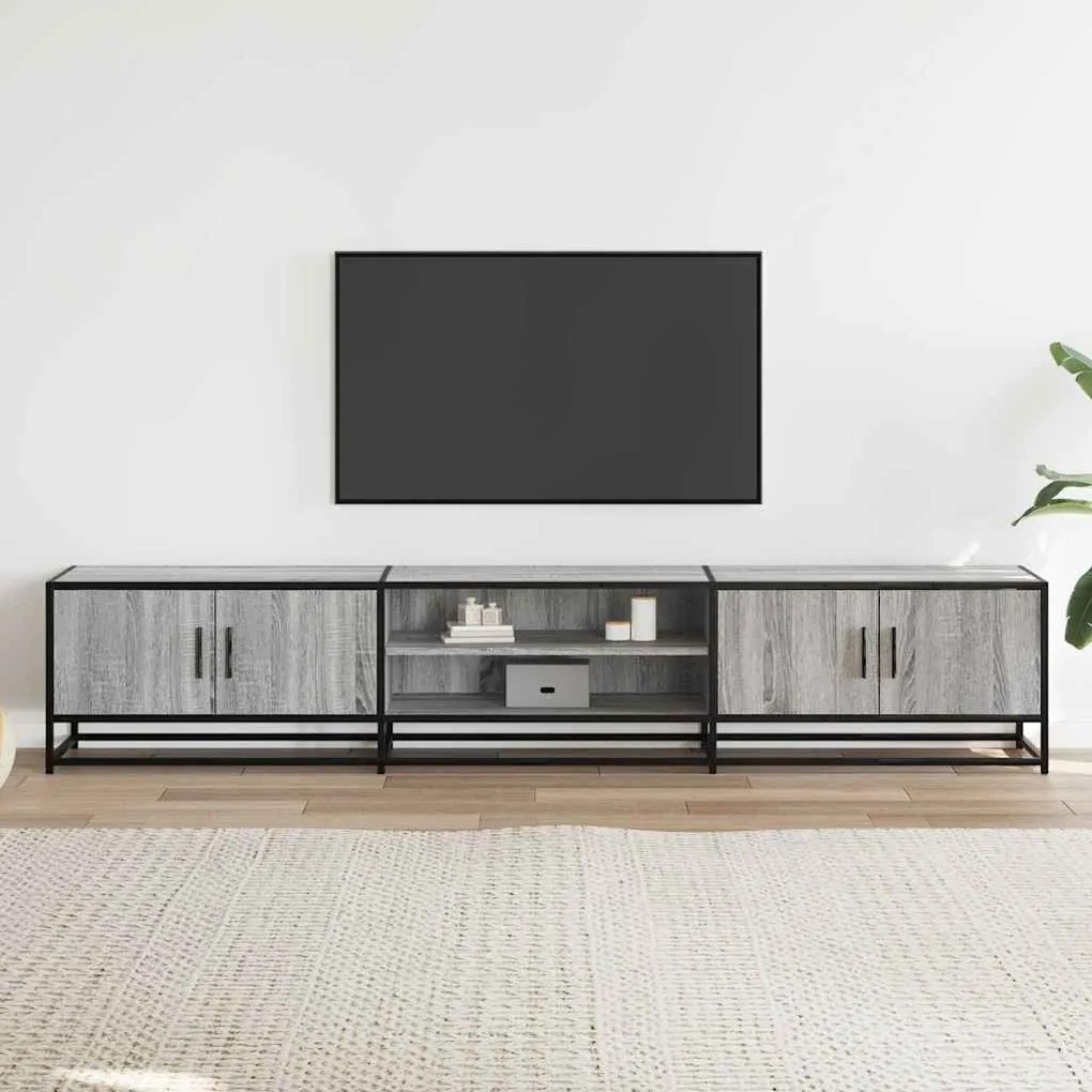 TV skříňka šedá sonoma 210 x 35 x 41 cm kompozitní dřevo 3300783