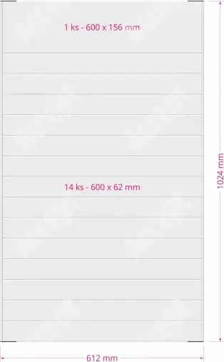 ACCEPT Hlavní orientační tabule ACS 003 (612 x 1024 mm) - stříbrná tabule