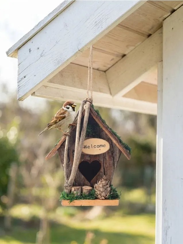 Sinsay - Krmítko pro ptáky ve tvaru domečku - hnědá