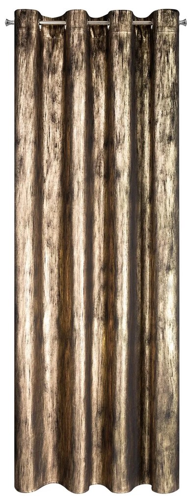 ZATEMŇOVACÍ ZÁVĚS NA KROUŽCÍCH EMILA 140X250 CM VZOROVANÁ