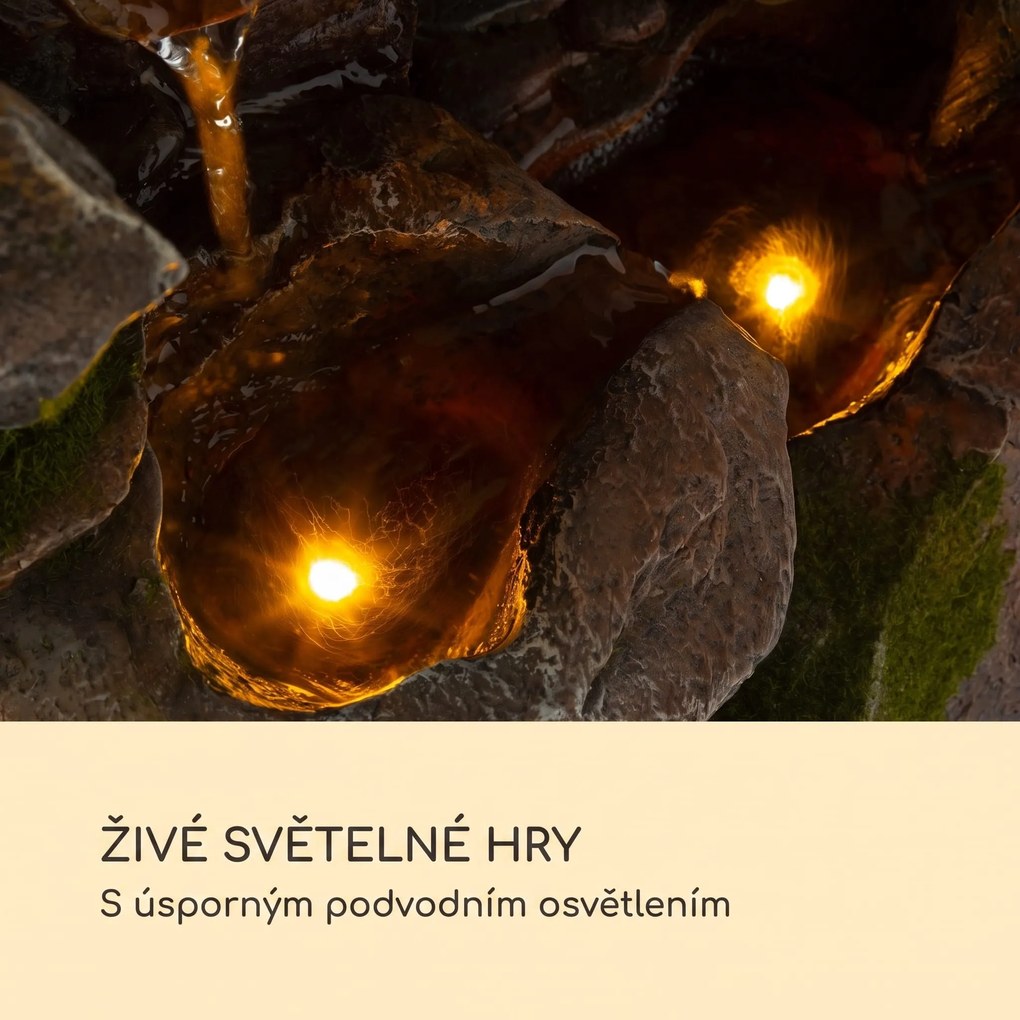 Blumfeldt Mystic Tree solární fontána s LED osvětlením, polyresin