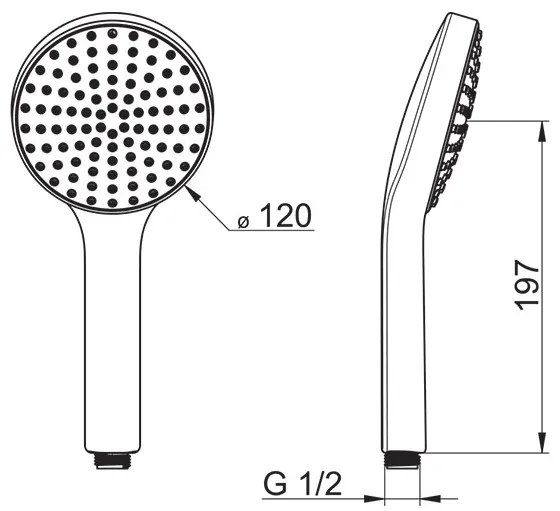 Hansa Sprchová růžice HANSAACTIVEJET 1-polohová 84310100