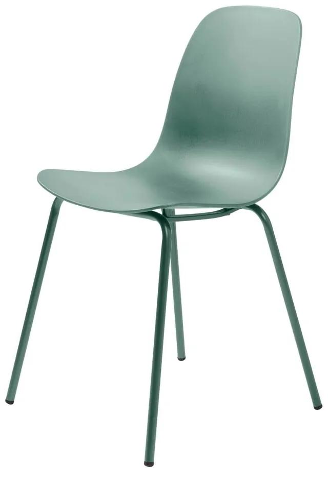 Sada 2 šedozelených židlí Unique Furniture Whitby