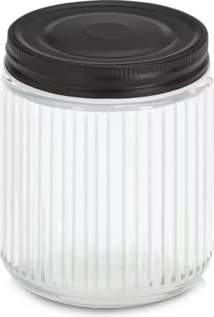 Zeller Present Sklenice na svačinu, dóza na jídlo, víko na závit RIBBED, 520 ml