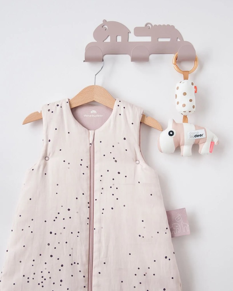 Spací pytel dreamy dots 70cm/tog 2.5 - růžový MUZZA