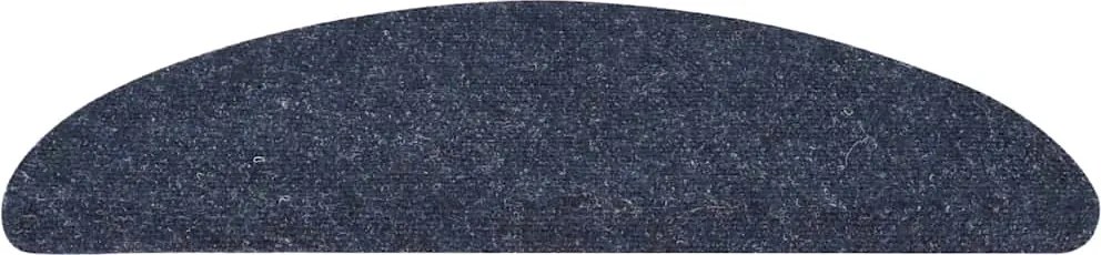 Samolepicí nášlapy na schody 15 ks 56x17x3 cm modré 136393