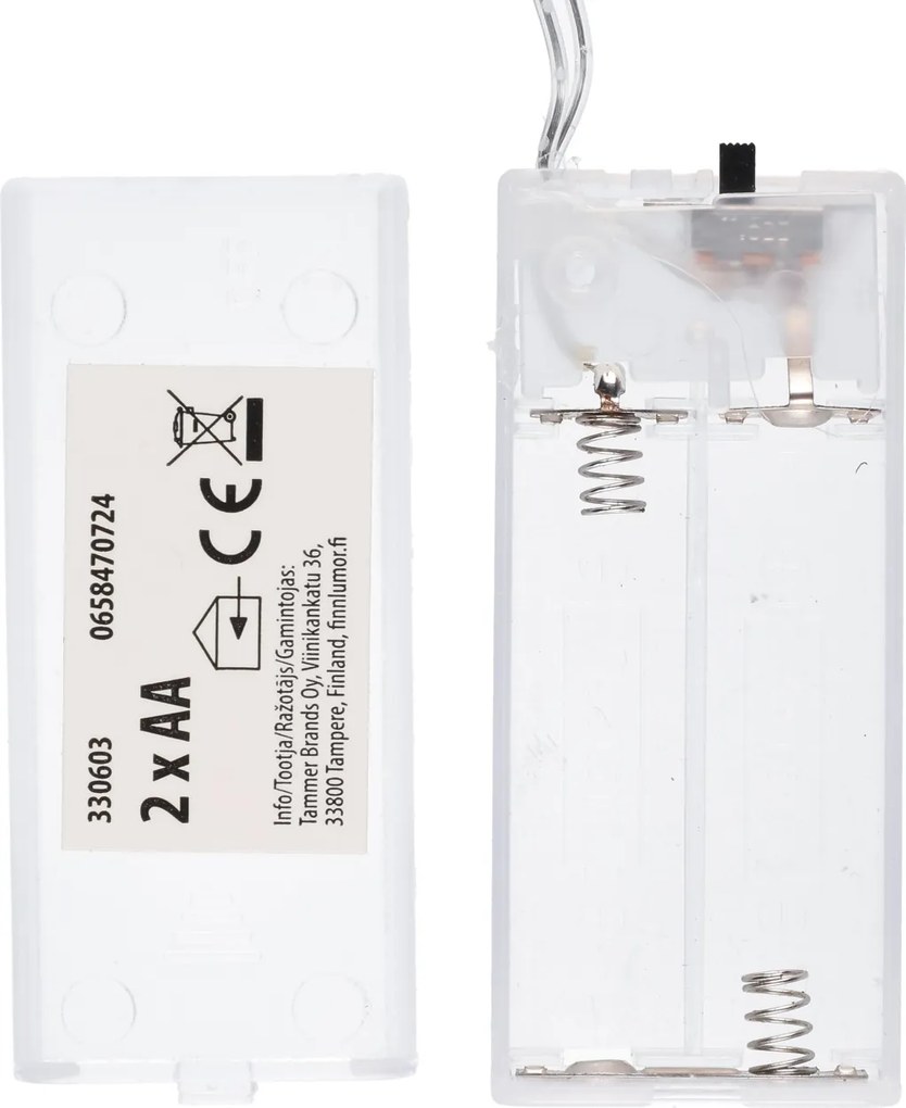 Papírová LED hvězda 43 cm, na baterie