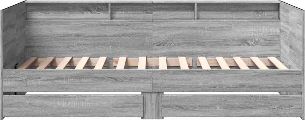 Válenda se zásuvkami bez matrace šedá sonoma 75 x 190 cm 3280865