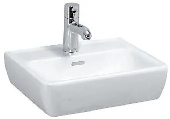 Laufen Pro - Umývátko, 450x340 mm, bez otvoru pro baterii, s LCC, bílá H8119514001091