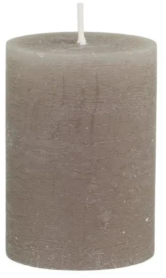 Chic Antique Svíčka Rustic Linen 10 cm, béžová barva, šedá barva, vosk