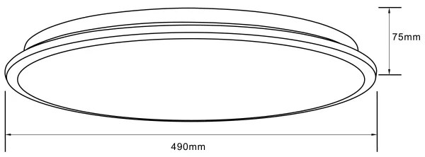 Brilliant-LED RGBW Stmívatelné stropní svítidlo HEIDA LED/30W/230V 3000-6500K+DO