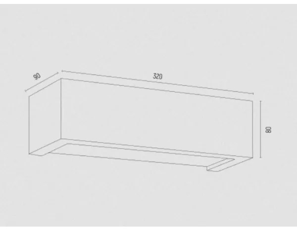 Argon 8250 - Nástěnné svítidlo CASERTA 1xE27/15W/230V 32 cm