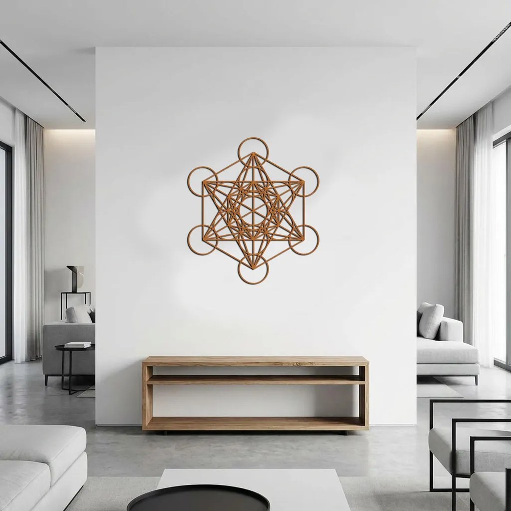 dřevo života Dřevěná dekorace Metatron - II. jakost Zvolte rozměr (cm): 54x60, Zvolte barvu dekoru: Třešeň