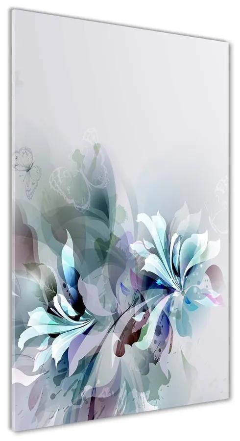Wallmuralia Foto obraz akrylový Abstraktní květiny 60x120 cm