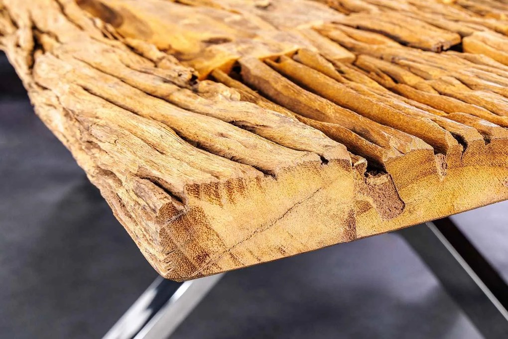 Designový jídelní stůl Shark 220 cm teak