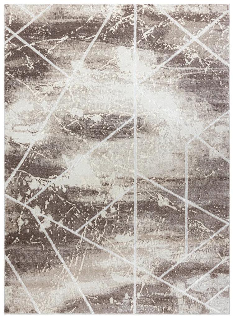 Dywany Łuszczów Kusový koberec Core 1818 Geometric ivory/white Rozměry koberců: 140x190