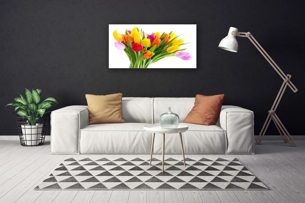 Obraz na plátně Tulipány Květiny Rostlina 120x60 cm