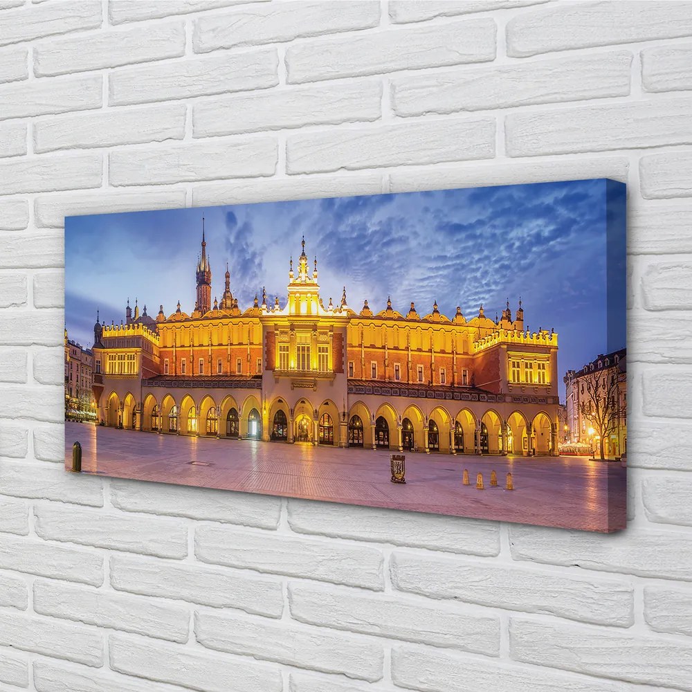 Obrazy na plátně Krakov Cloth sunset 120x60 cm